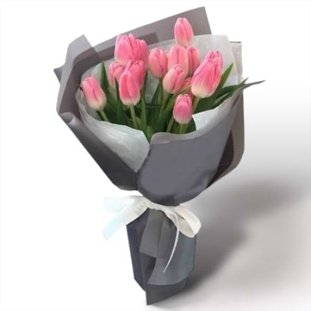 Tulip Lover: Bouquet of Wrapped Tulips | Flowers By Jane