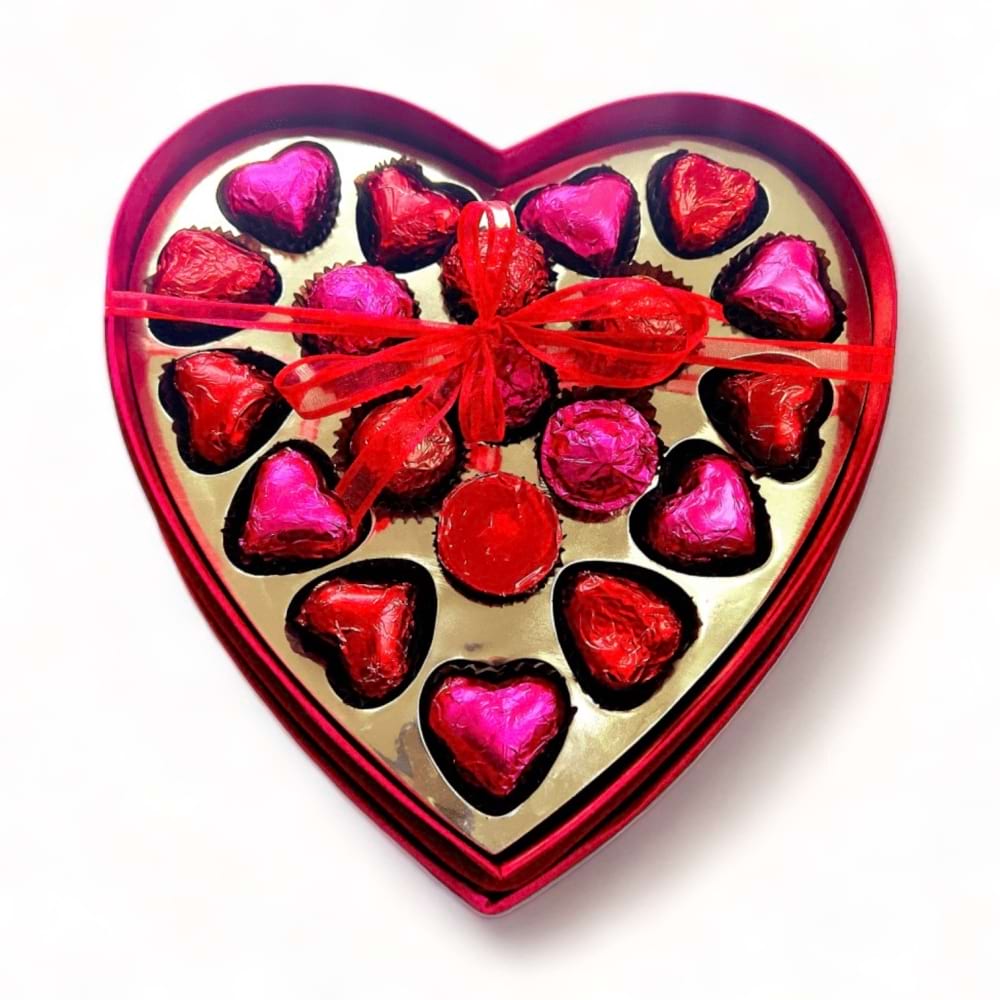 Handmade Chocolate Heart Gift Box | Flowers By Jane